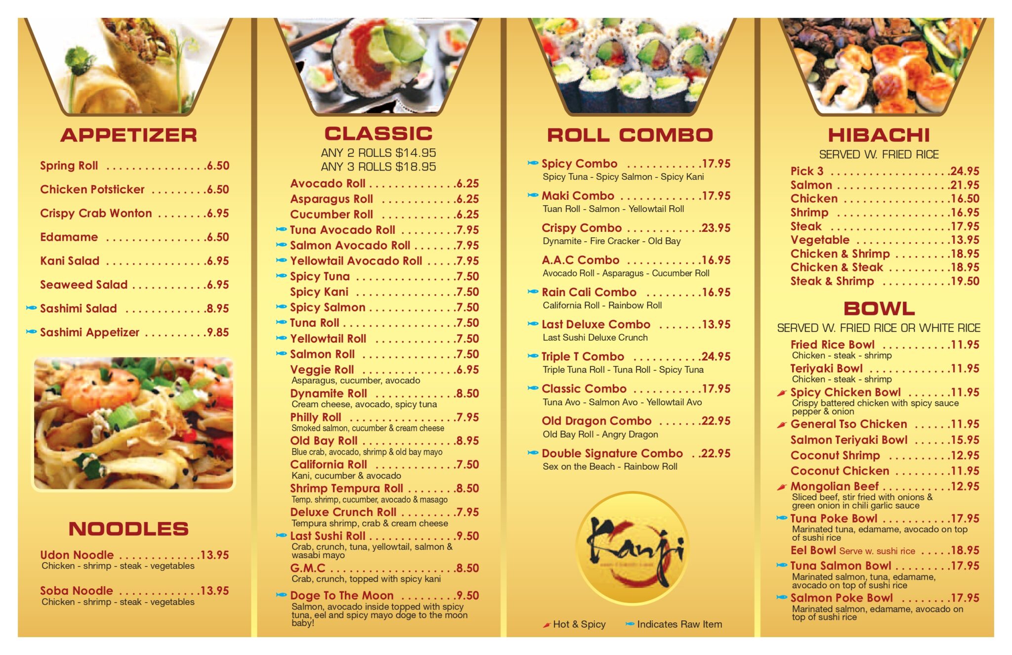 menu – Kanji Sushi Hibachi